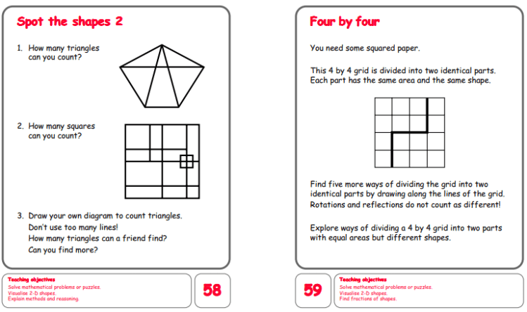 Y5 & Y6 National Numeracy Strategy Problem Solving Challenges – Maths ...